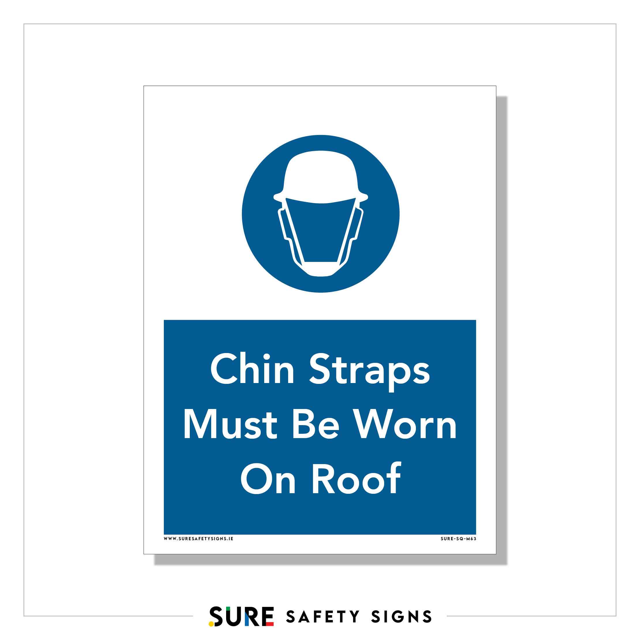 Chin Strap Sign | Construction PPE — Sure Safety Signs