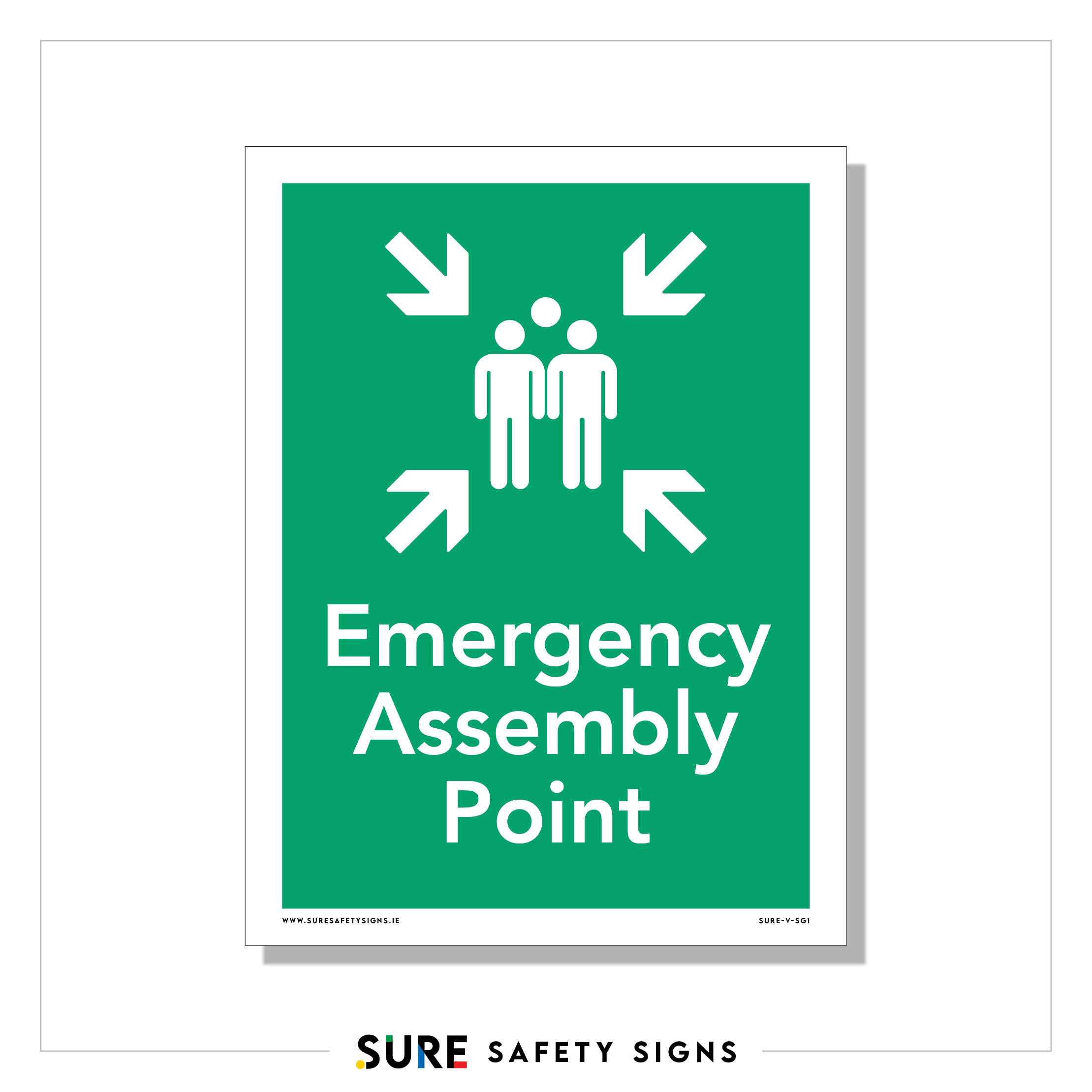 Emergency Assembly Point Sign — Sure Safety Signs