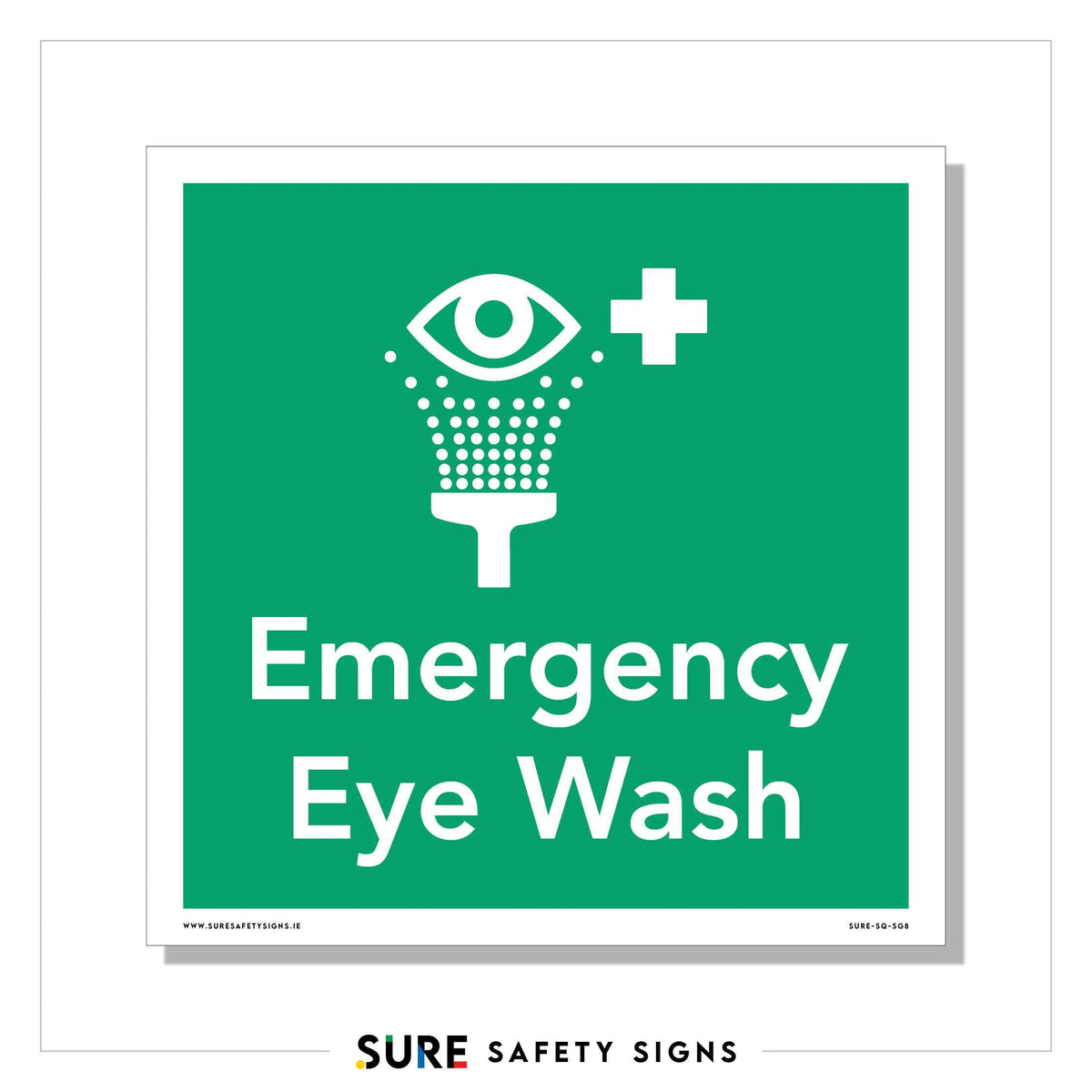 Emergency Eye Wash Sign | First Aid — Sure Safety Signs