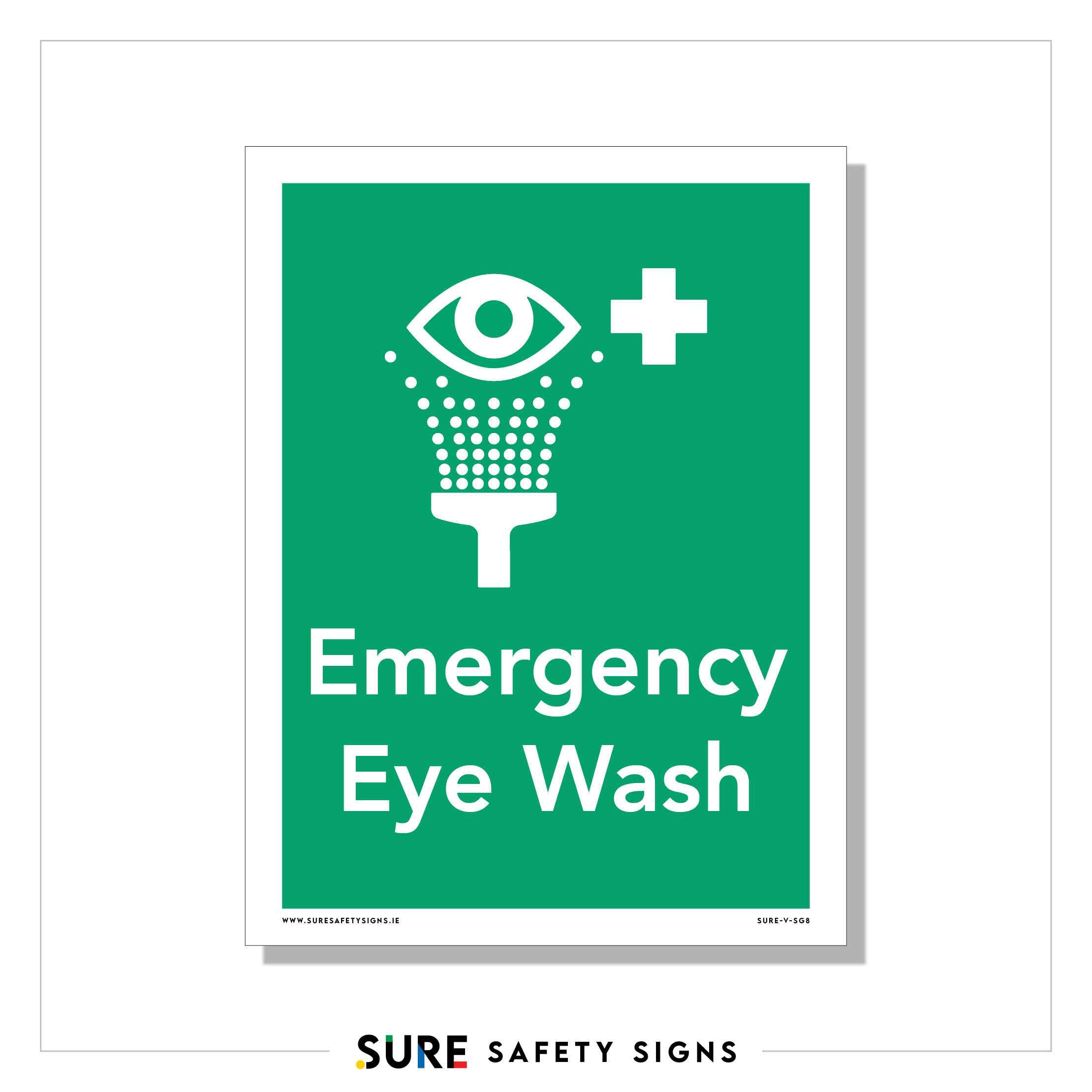 Emergency Eye Wash Sign — Sure Safety Signs