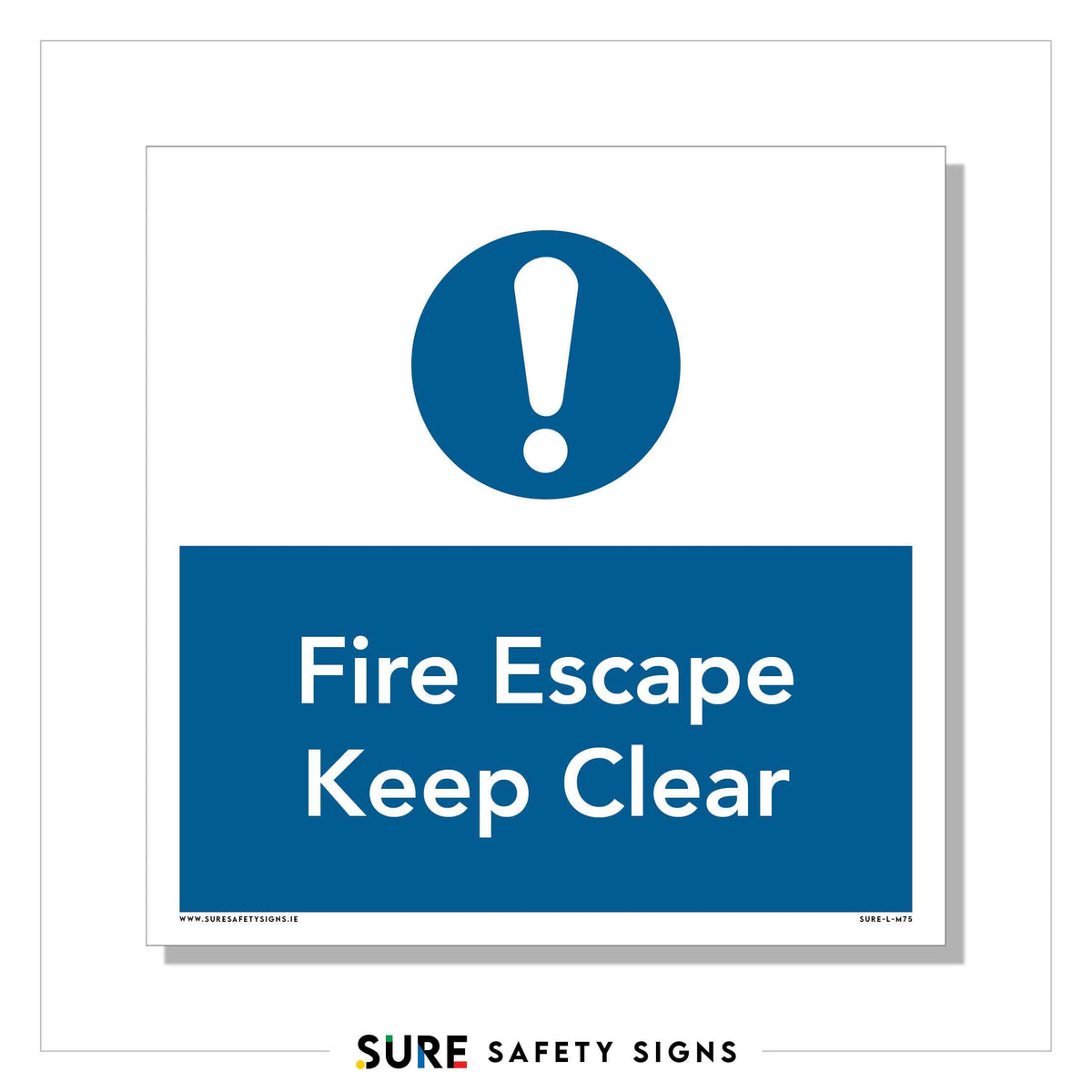 Fire Escape Sign — Sure Safety Signs