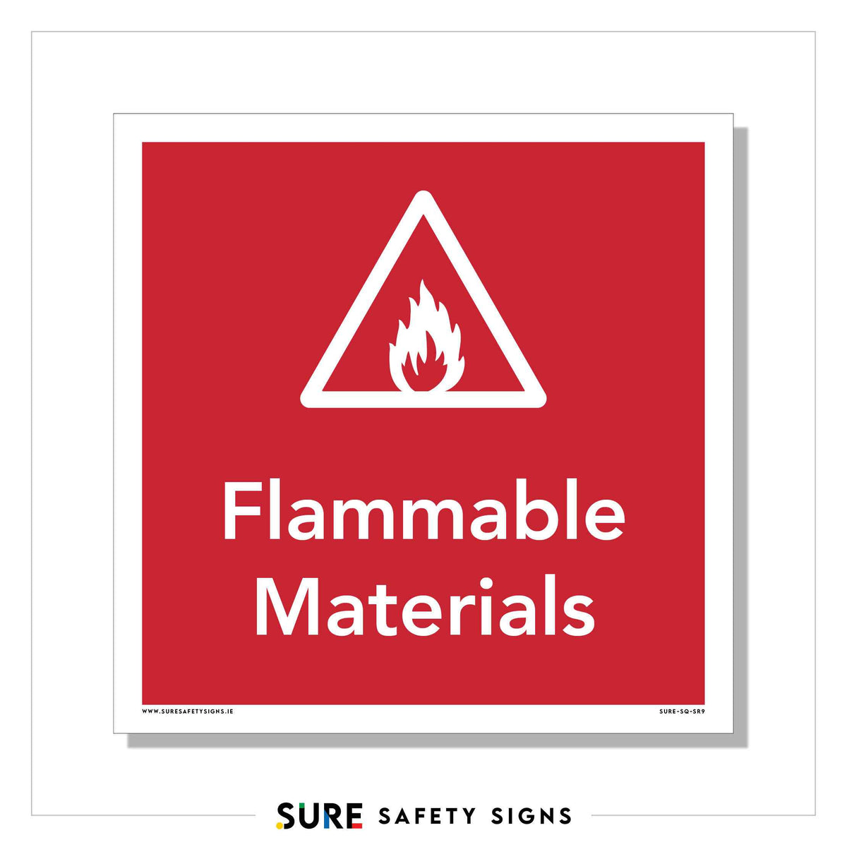 Flammable Materials Sign — Sure Safety Signs