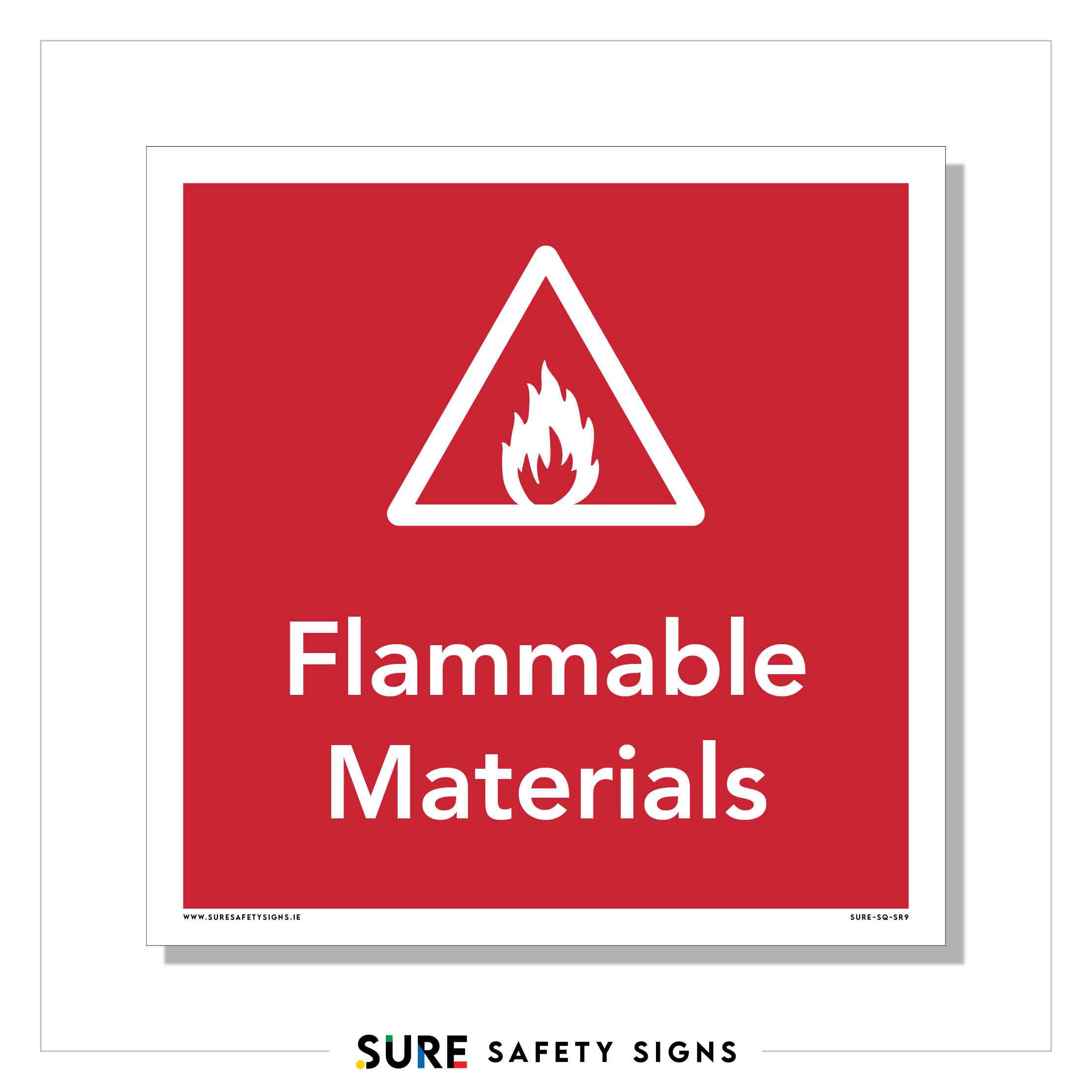 Flammable Materials Sign — Sure Safety Signs
