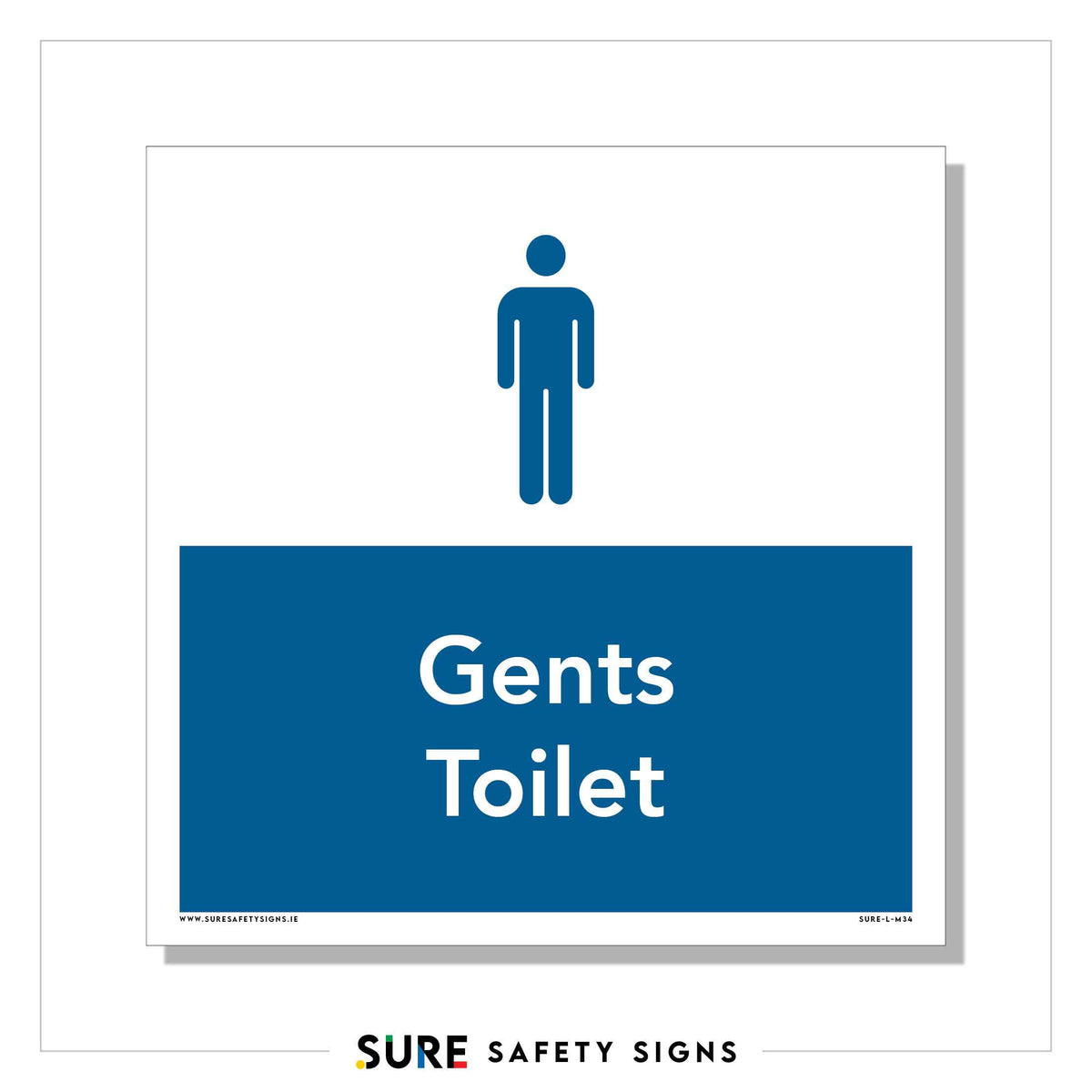 Gents Toilet Sign | Facility Signage — Sure Safety Signs