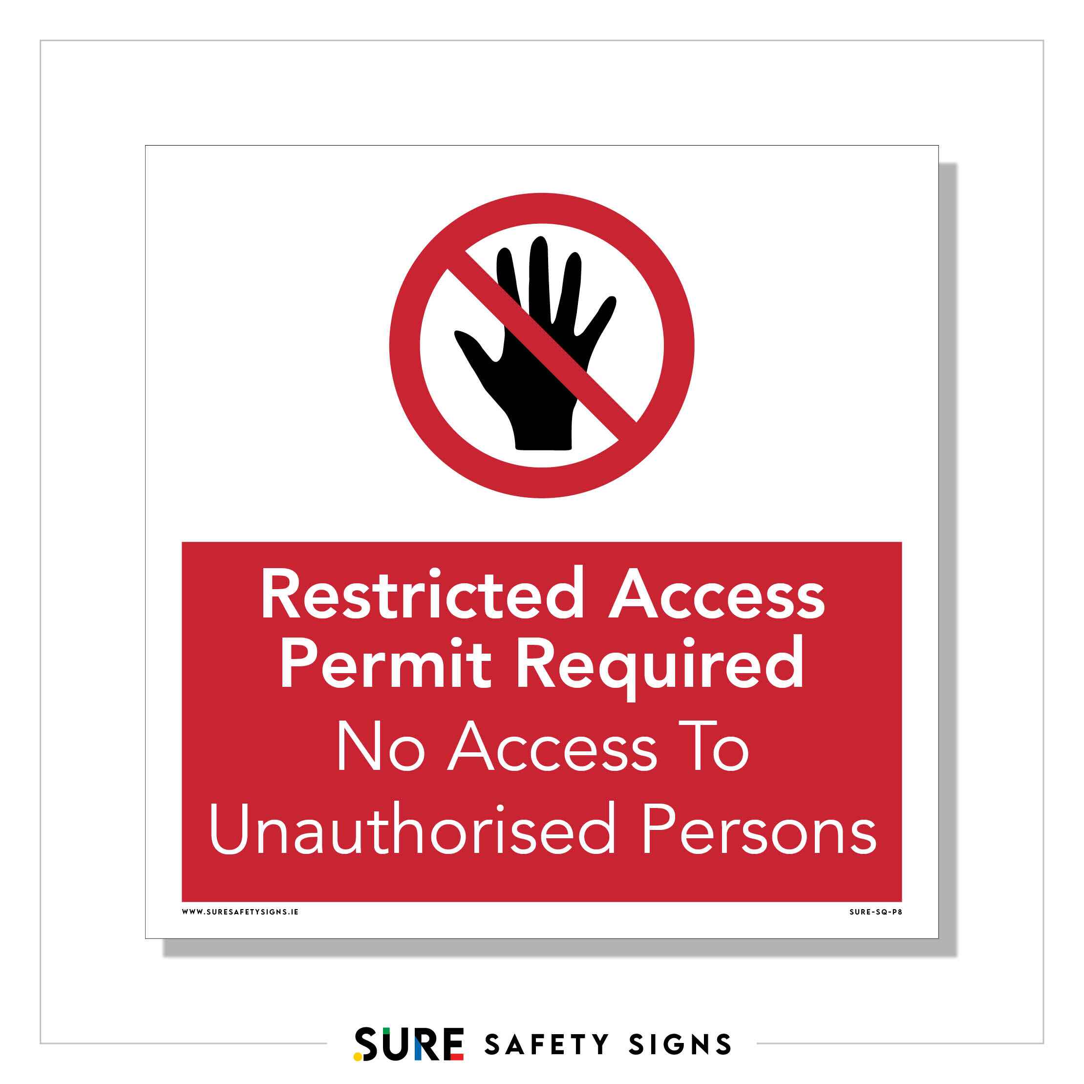 Restricted Access Permit | Sign — Sure Safety Signs