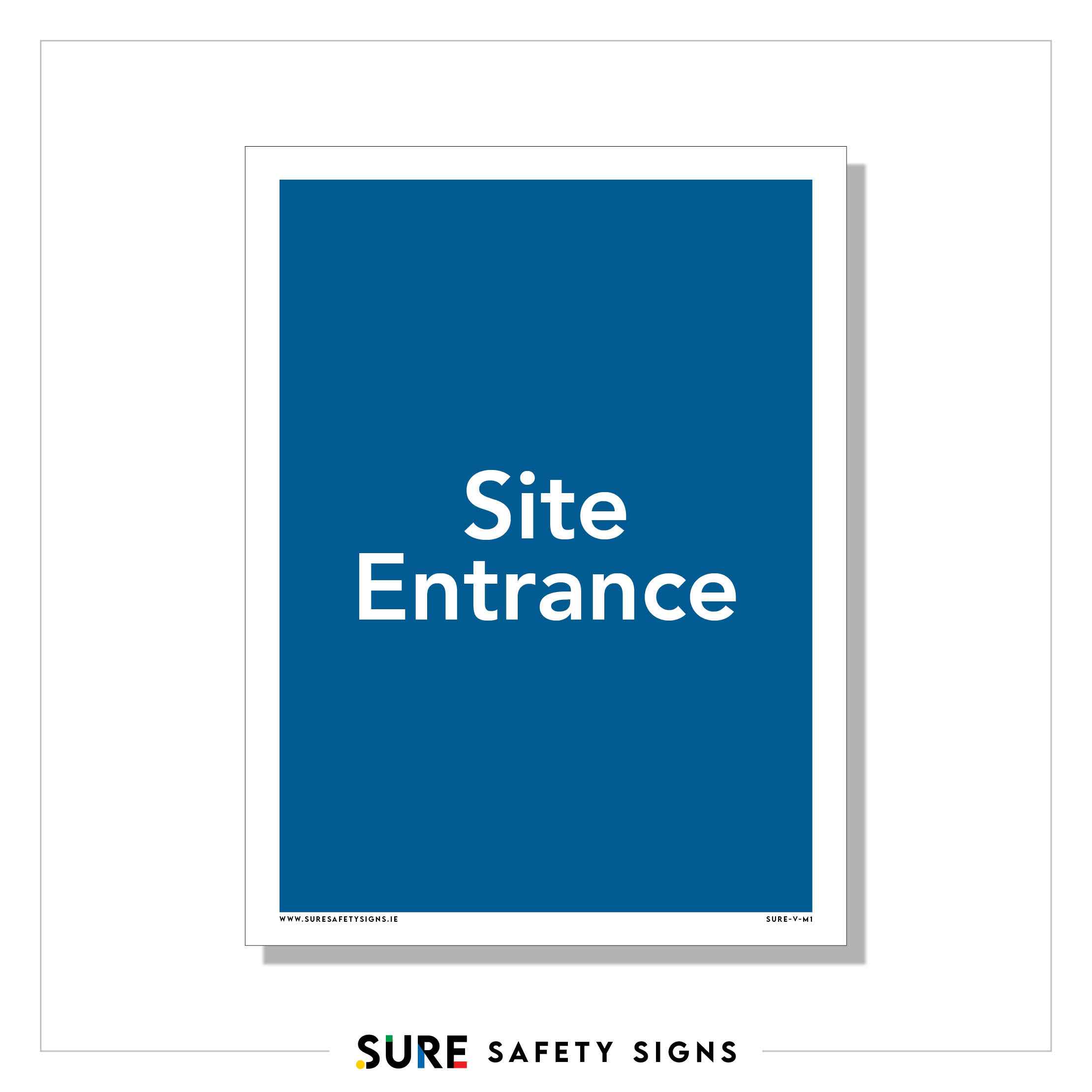 Site Entrance Sign | Construction Safety — Sure Safety Signs