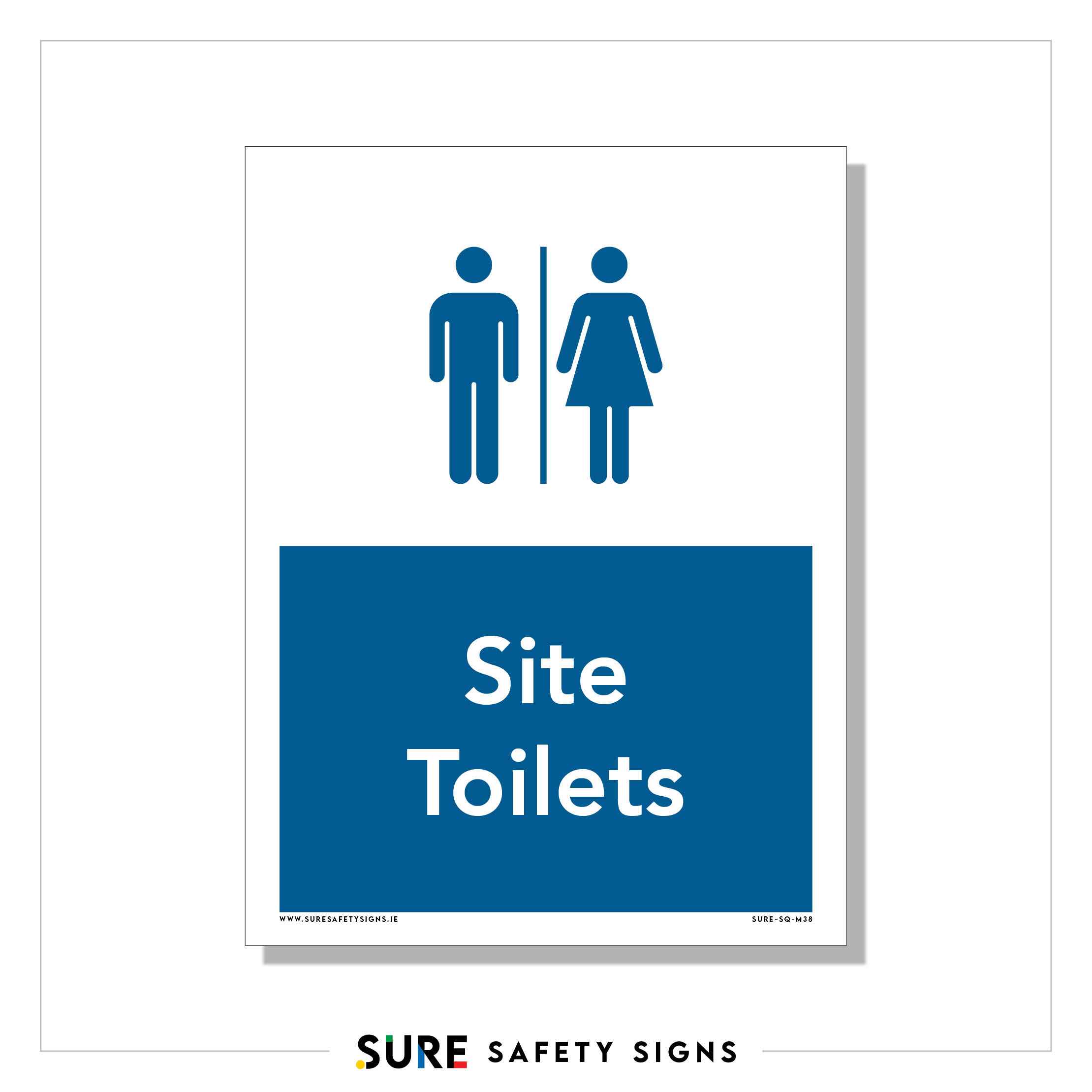Site Toilets Sign | Construction — Sure Safety Signs