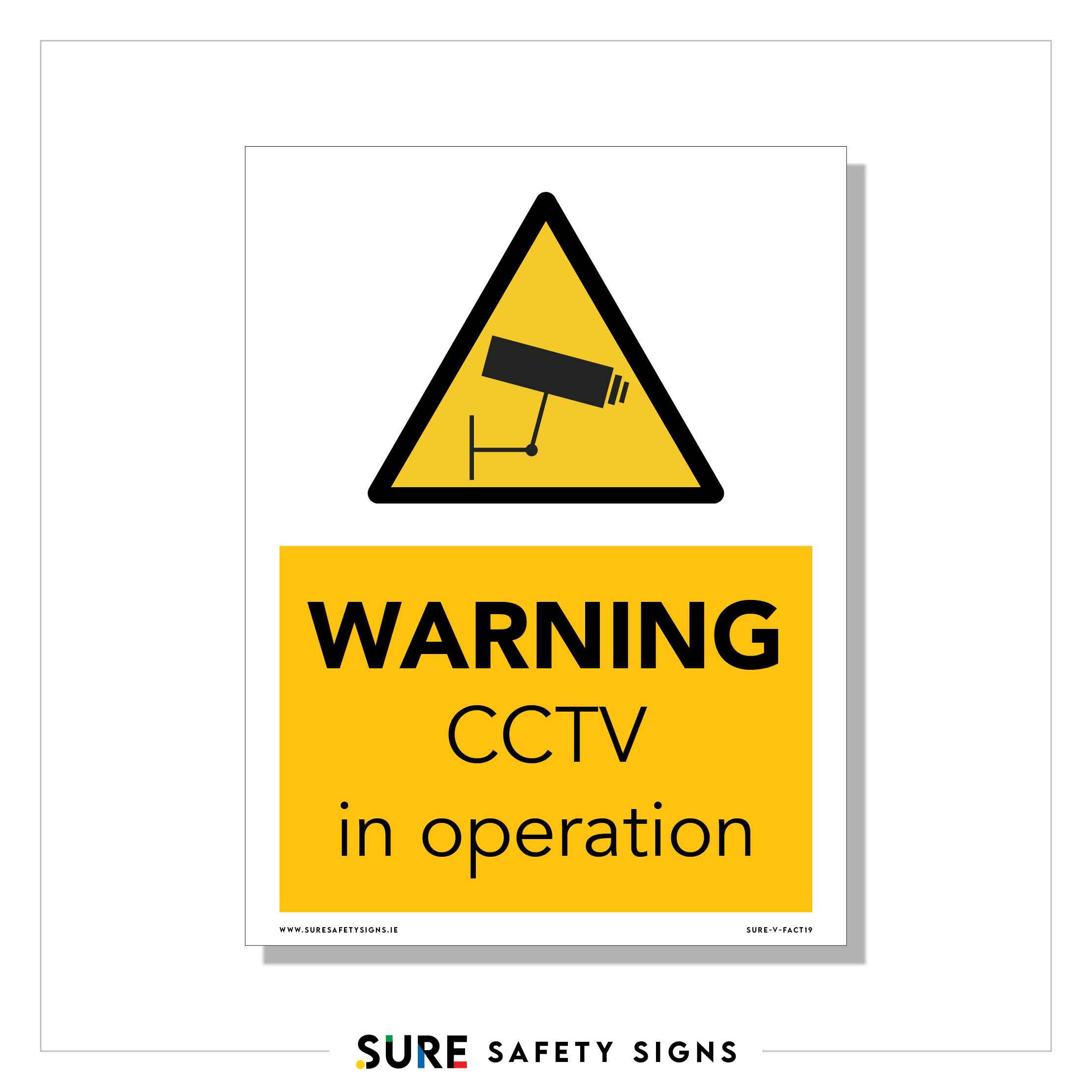 Warning CCTV Sign — Sure Safety Signs