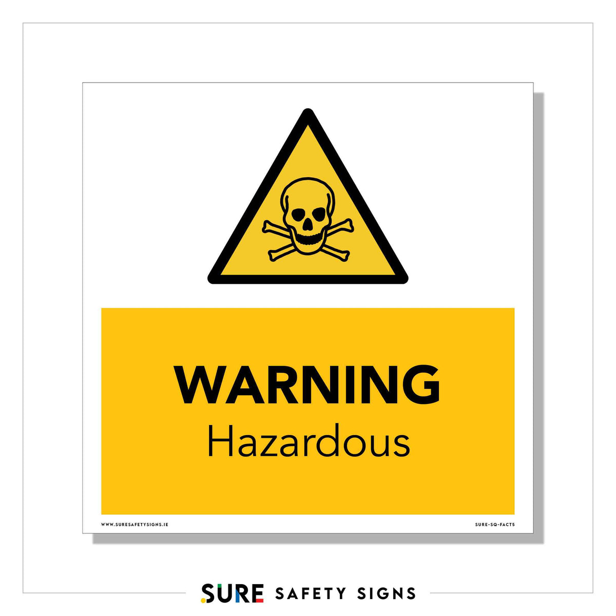 Warning Compressed Sign — Sure Safety Signs